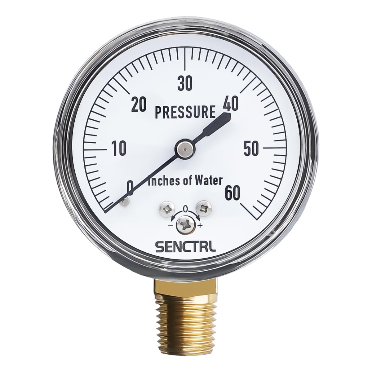 Snapklik.com : SENCTRL 0-60 Inches Of Water Column Gauge, Low Pressure ...
