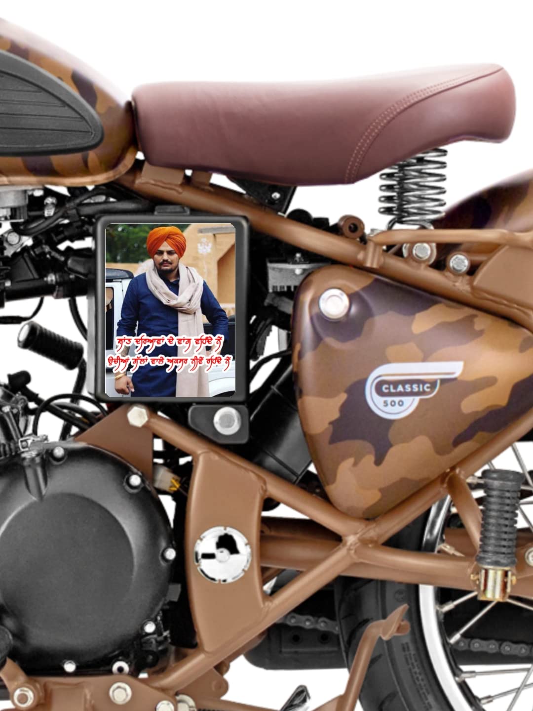 Pack of 5 Sidhu MOOSEWALA Stickers for Bullet Motorcycle (4×4 & 5×5 ...