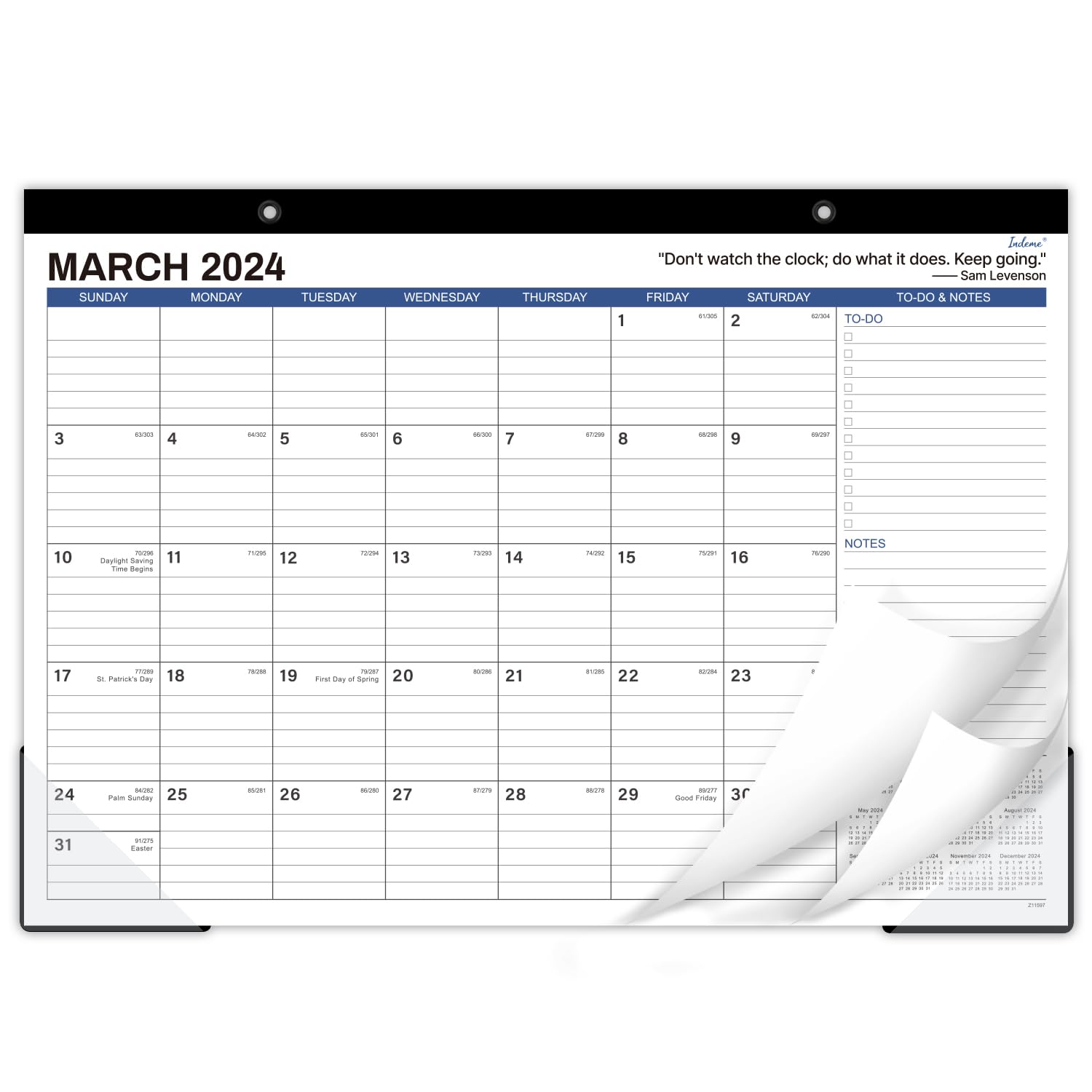 Snapklik.com : Desk Calendar 2024-2025 - Mar 2024 - Aug 2025, 18 Months ...
