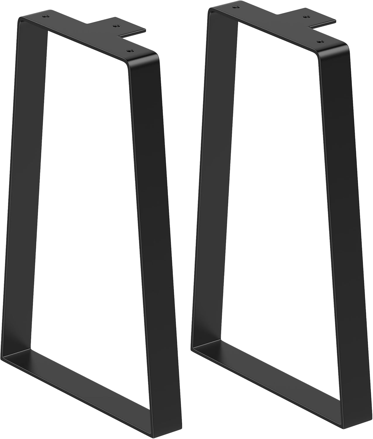 TITECK 16” Trapezoid Metal Table Legs Set of 2, Replacement Furniture ...