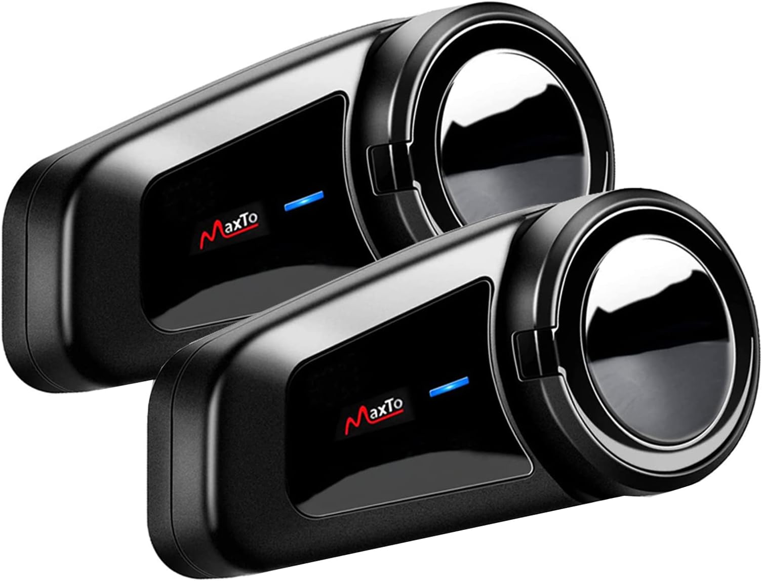 Amazon.com: ASMAX S1 Motorcycle Bluetooth Headset, 8 Riders Mesh Helmet ...