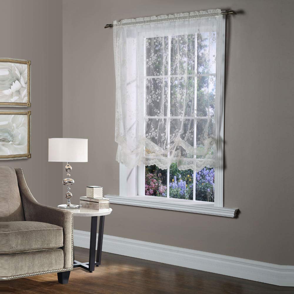 Amazon.com: Mona Lisa Engineered Bridal Lace Balloon Shade with ...