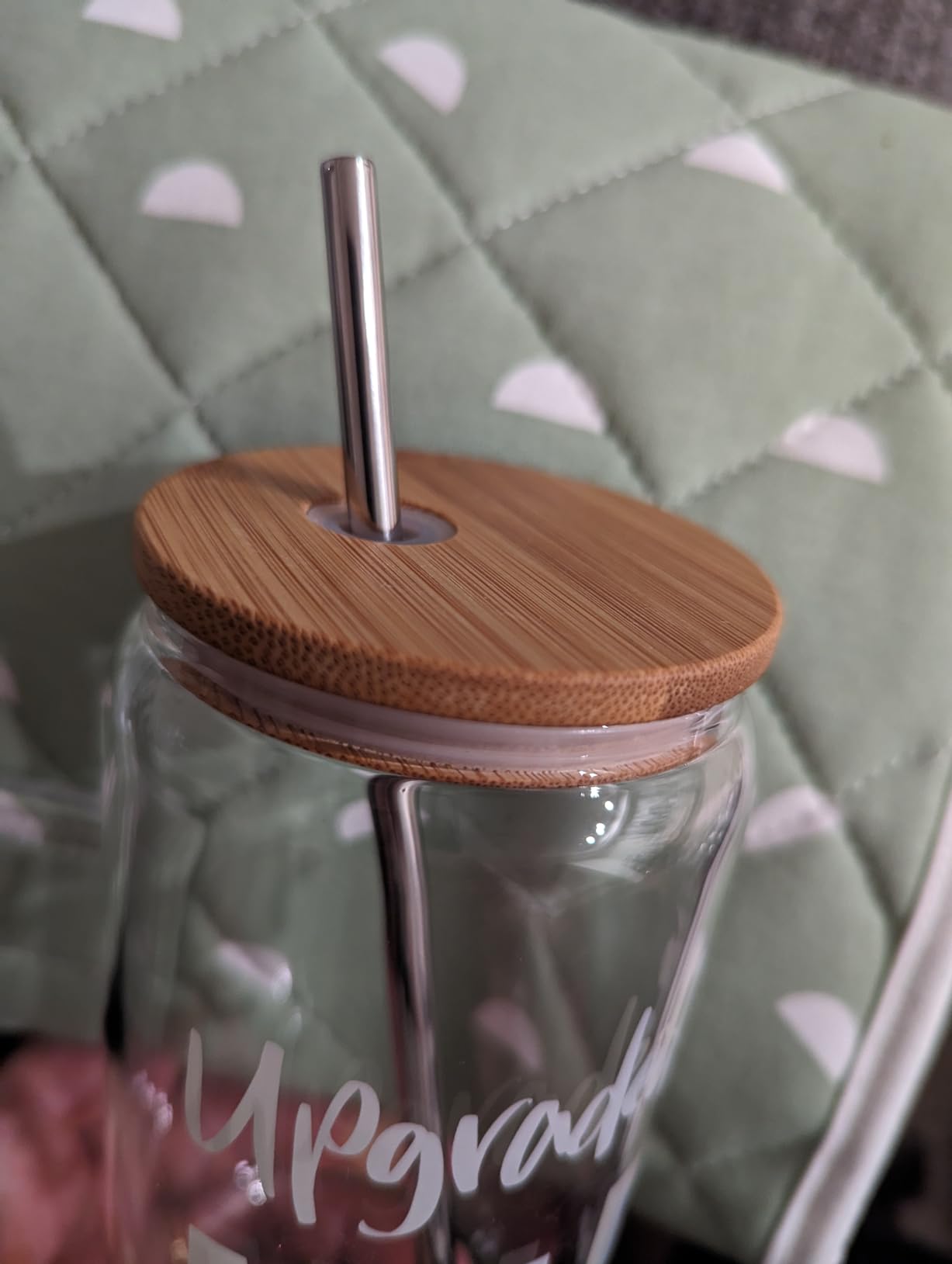 Amazon.com: Fairy's Gift 16 oz New Mom Glass Cup w/Lid & Straw, Funny ...