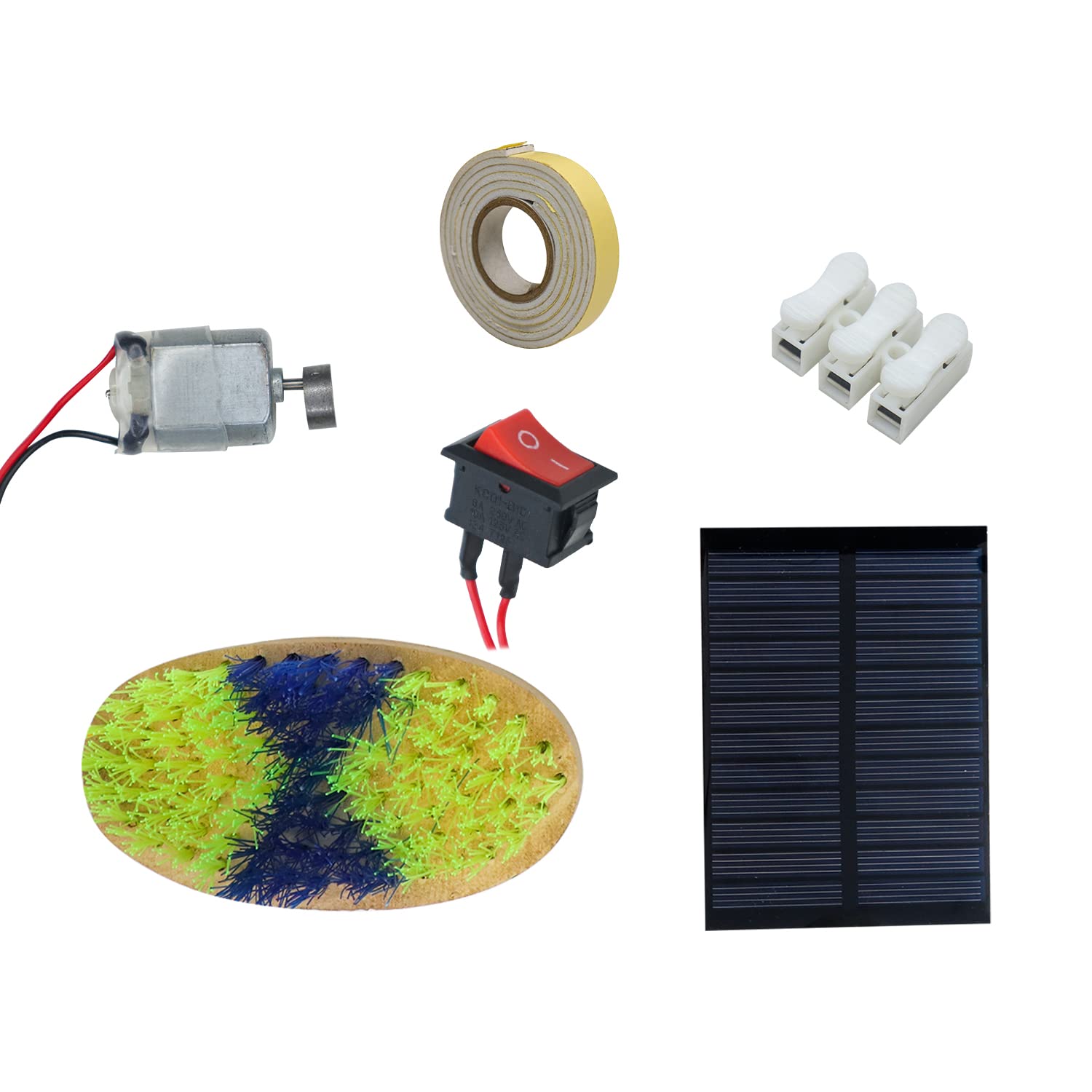 Electronic Spices Diy Mini Solar Vibration Motor Kit For Growing Child ...
