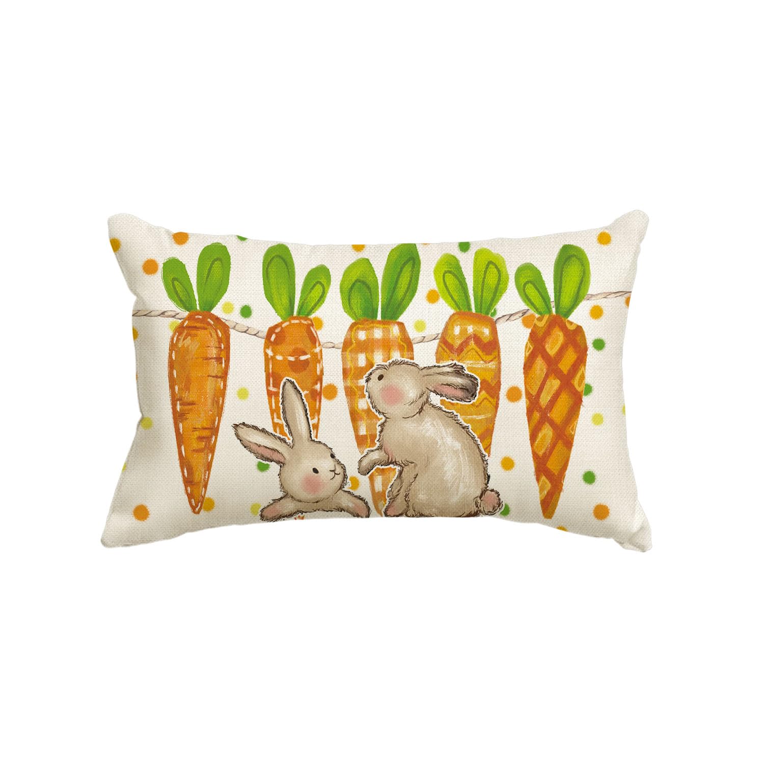 Amazon.com: AVOIN colorlife Yellow Watercolor Carrots Easter Bunny ...