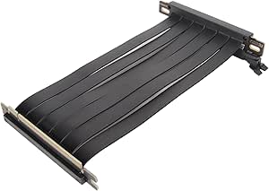 PCIE3.0 X16 Riser Cable, Flexible 180° High Speed GPU Extension Cable ...