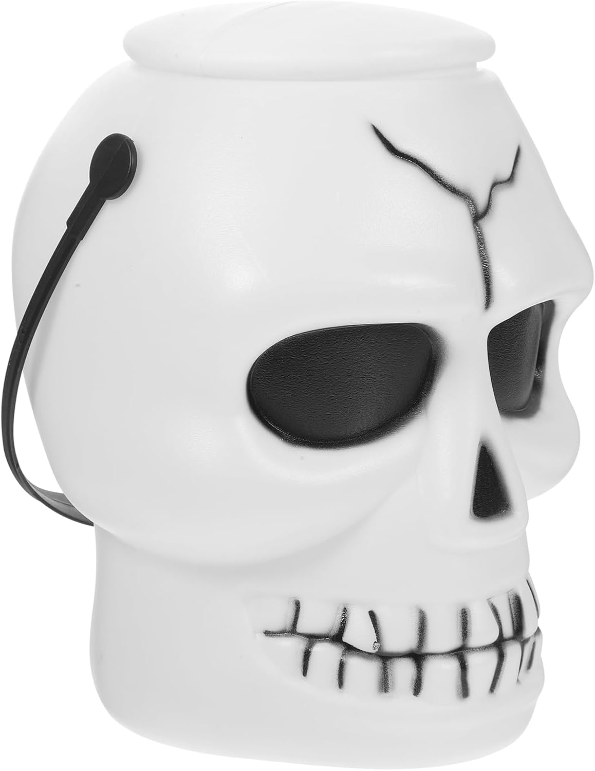 Amazon.com: Awleynz Halloween Buckets, Plastic Skull Head Bucket with ...