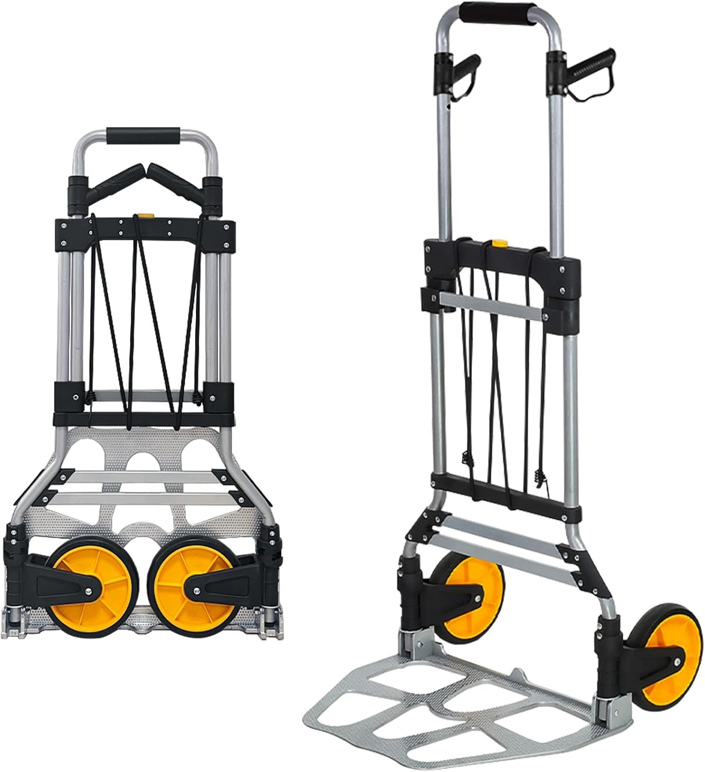LAKEEN Trolleys，Heavy Duty Dolly cart 440 lb Capacity Aluminum Portable ...