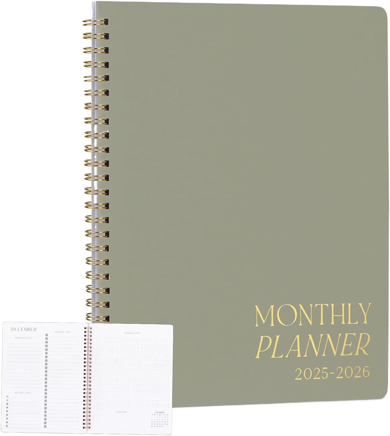 Planificateur De Calendrier Mensuel -2025-2026 Planificateur Mensuel ...