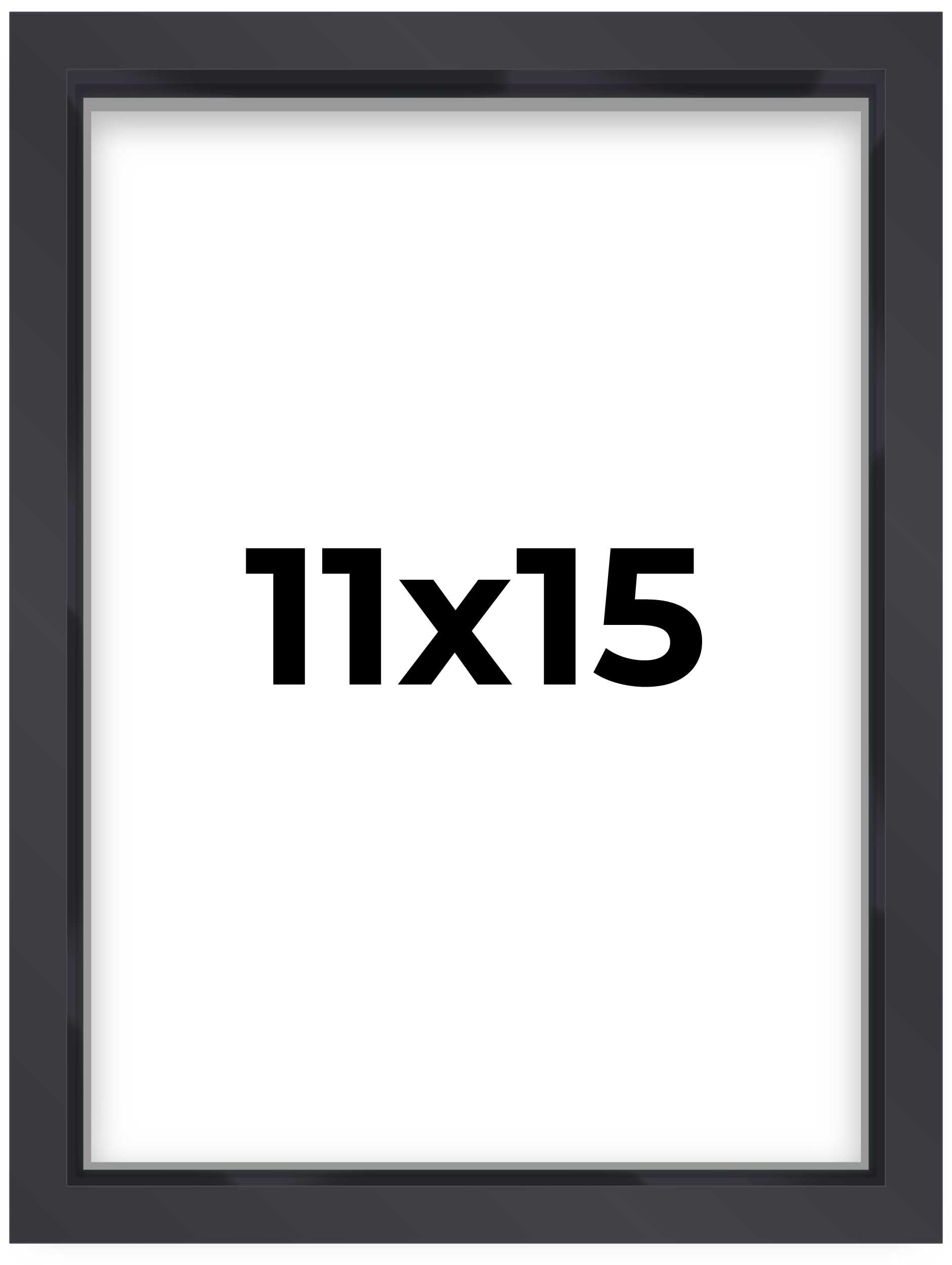 Amazon.com - 11x15 Shadow Box Frame Contemporary Black | 3/4" Depth of ...