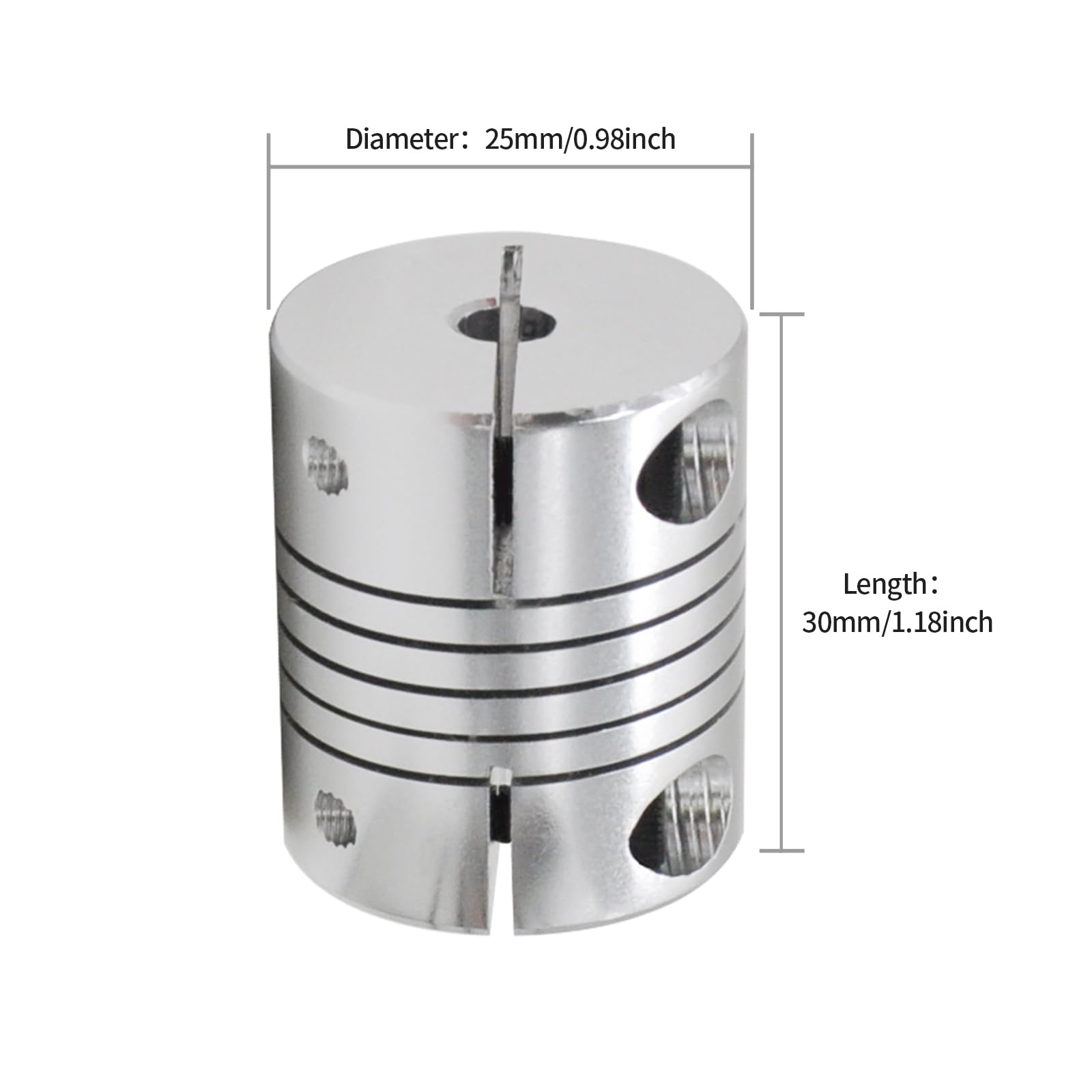 Snapklik.com : 2 Pieces 6.35mm To 12mm Stepper Motor Shaft Coupling ...