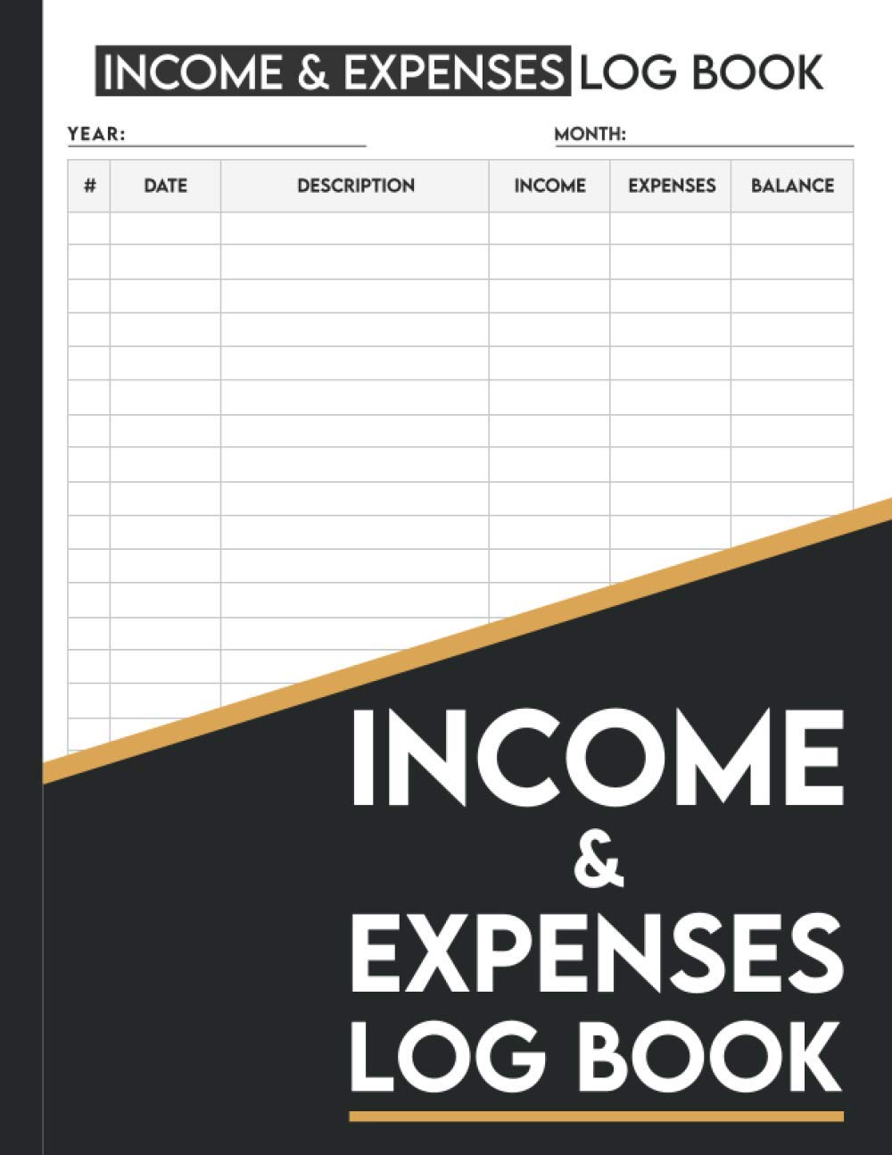 Amazon.com: Income And Expense Log Book: Bookkeeping Record Book For ...