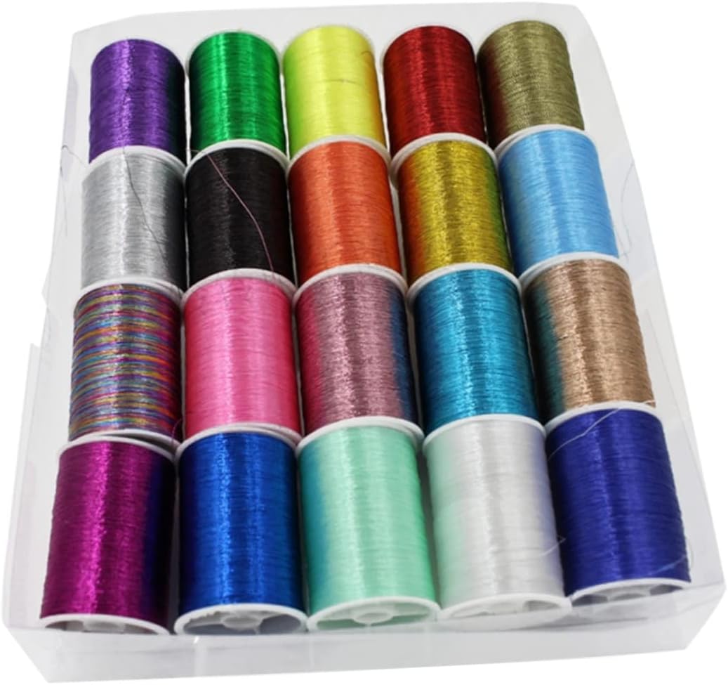 STOBOK hilo multicolor hilo de bordado de metálicos hilo para ...
