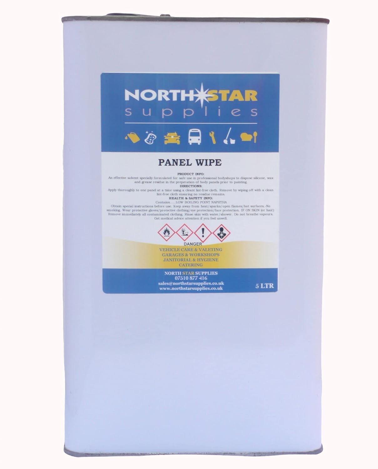 Panel Wipe - North Star Supplies-5 LTR : Amazon.co.uk: Automotive
