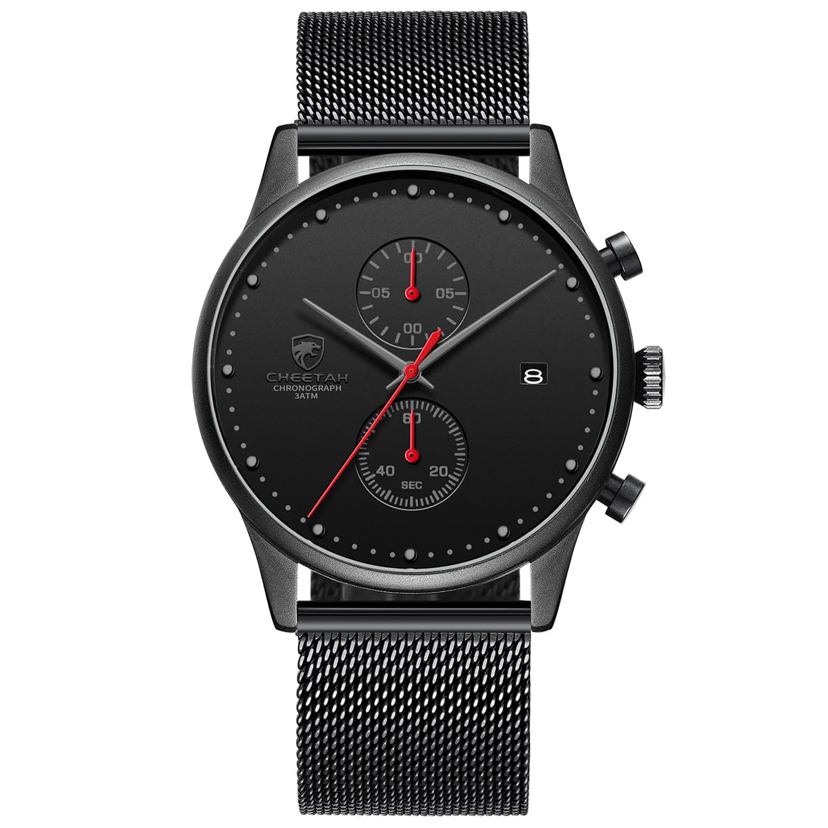 Snapklik.com : CHEETAH Mens Watches Analog Quartz Chronograph Waterproof