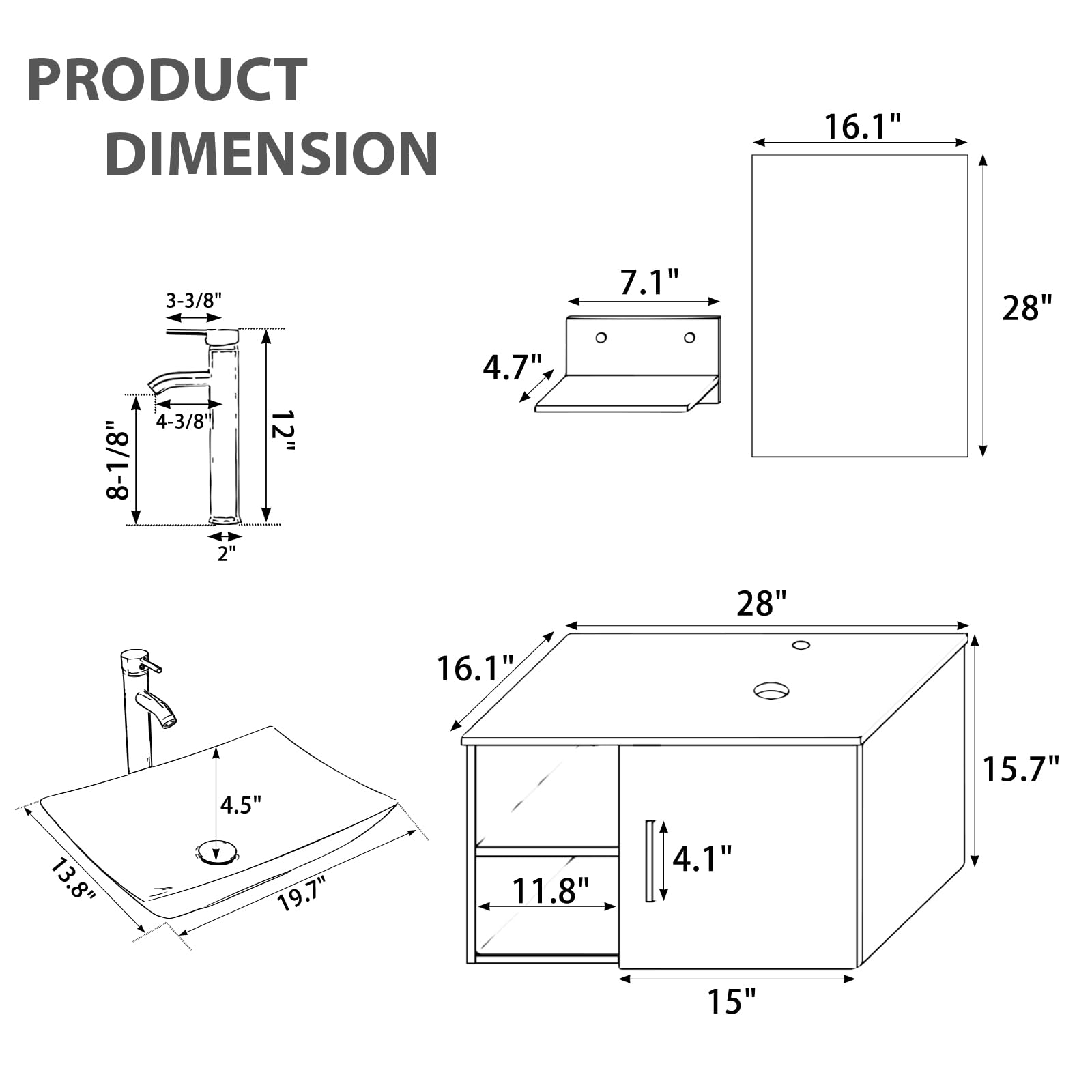 Floating Vanity Dimensions