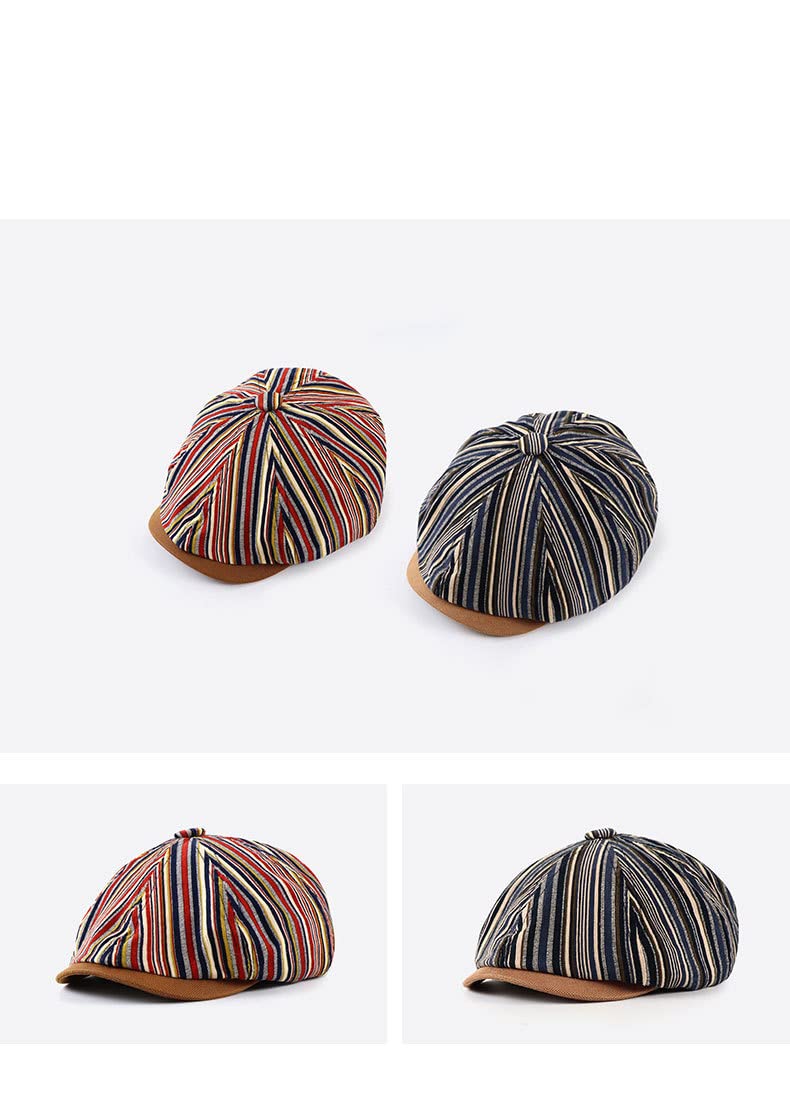 Snapklik.com : 8 Panel Multi-Color Newsboy Beret Cap Cabbie Gatsby ...