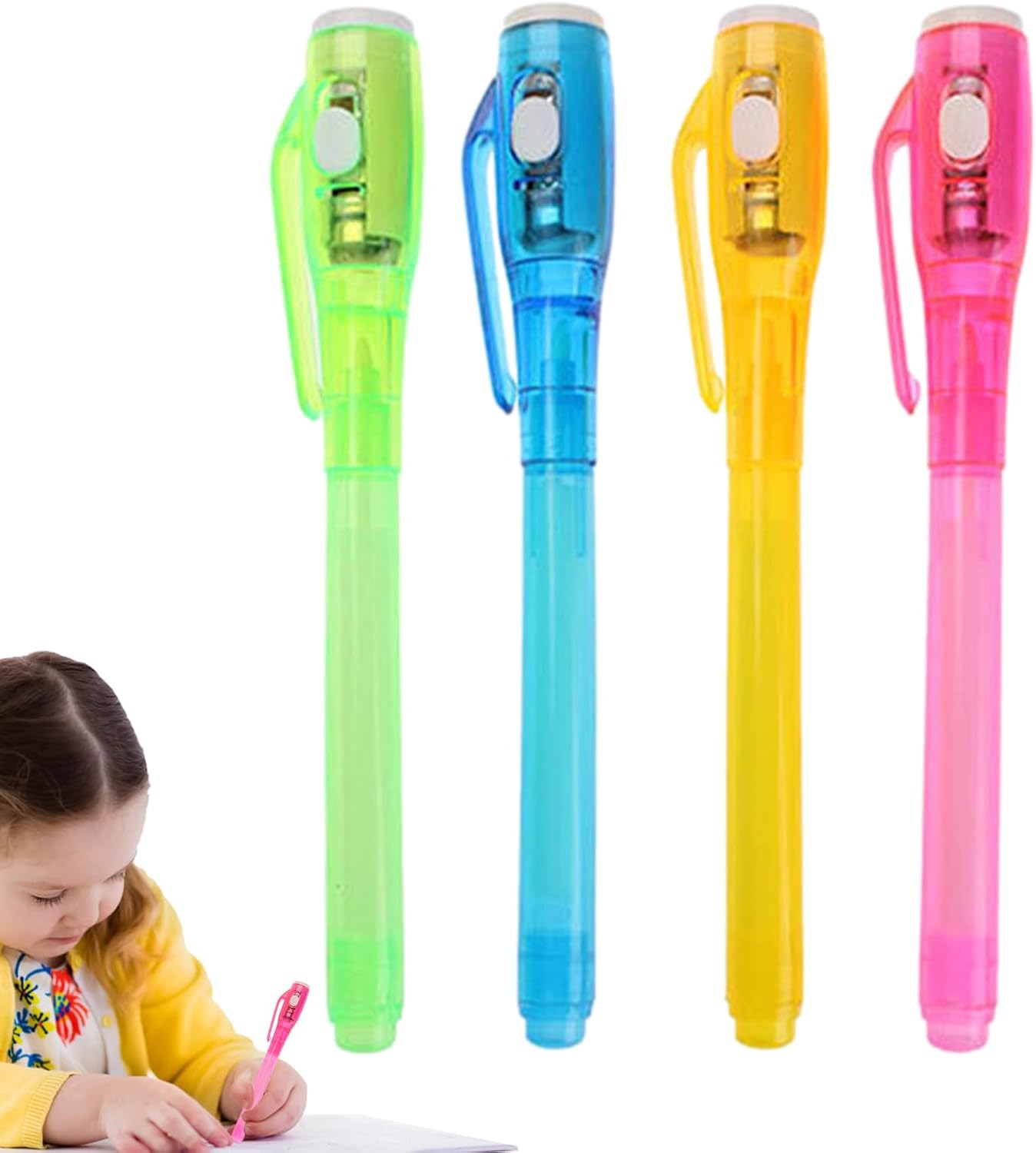 Amazon.co.jp: Ink Spy Pen Invisible Ink Pen Spy Pen UV Light Marking ...