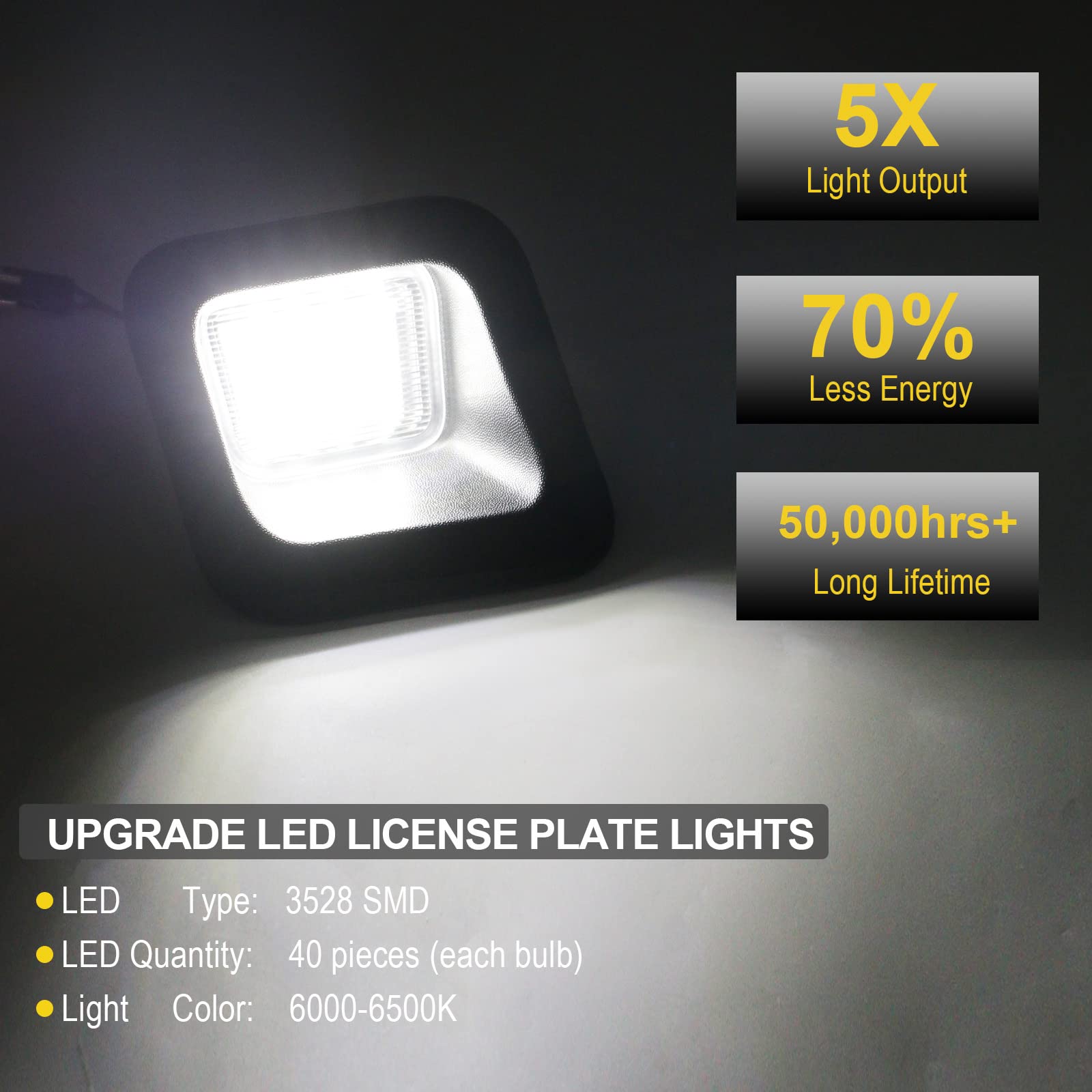 Grote 6000 License Plate Light Battery Powered Magnetic License Plate