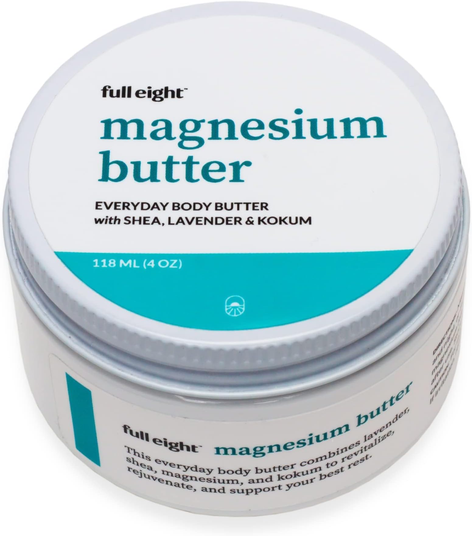 Amazon.com : Full Eight Organic Magnesium Body Butter - Fast Absorption ...