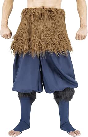 Amazon.com: Volrath Mens Anime Inosuke Cosplay Costume Adults Blue ...