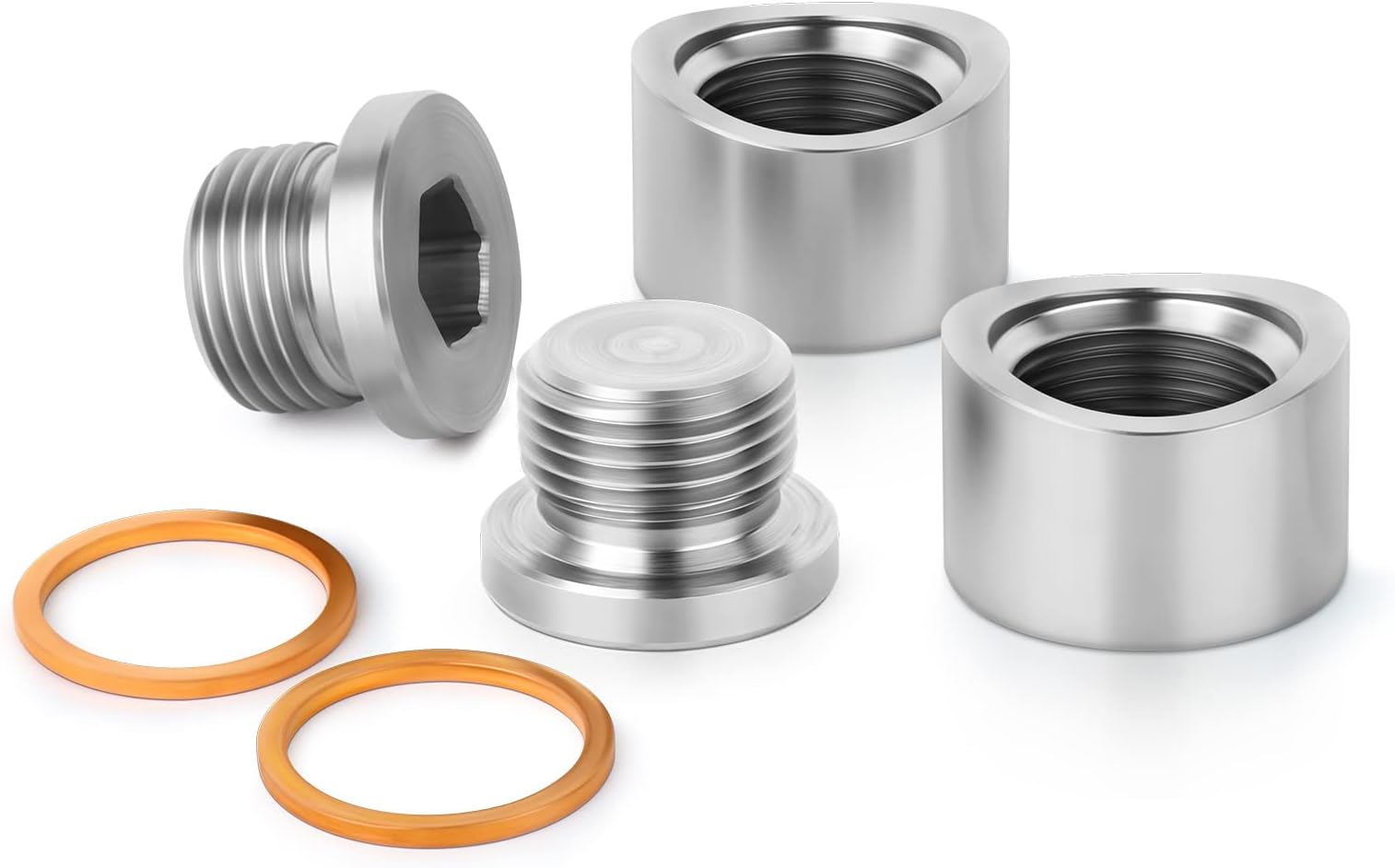 Amazon.com: O2 Oxygen Sensor Fitting Plugs or Weld Bungs (10 Steel ...