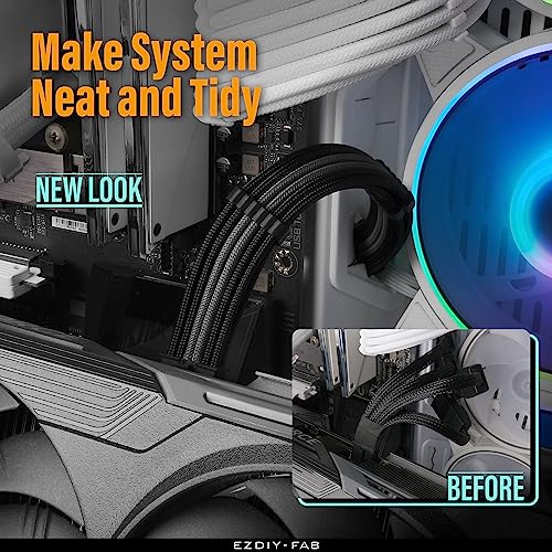 Snapklik.com : EZDIY-FAB GPU Power Sleeved Cable Extension, 16pin(12+4 ...