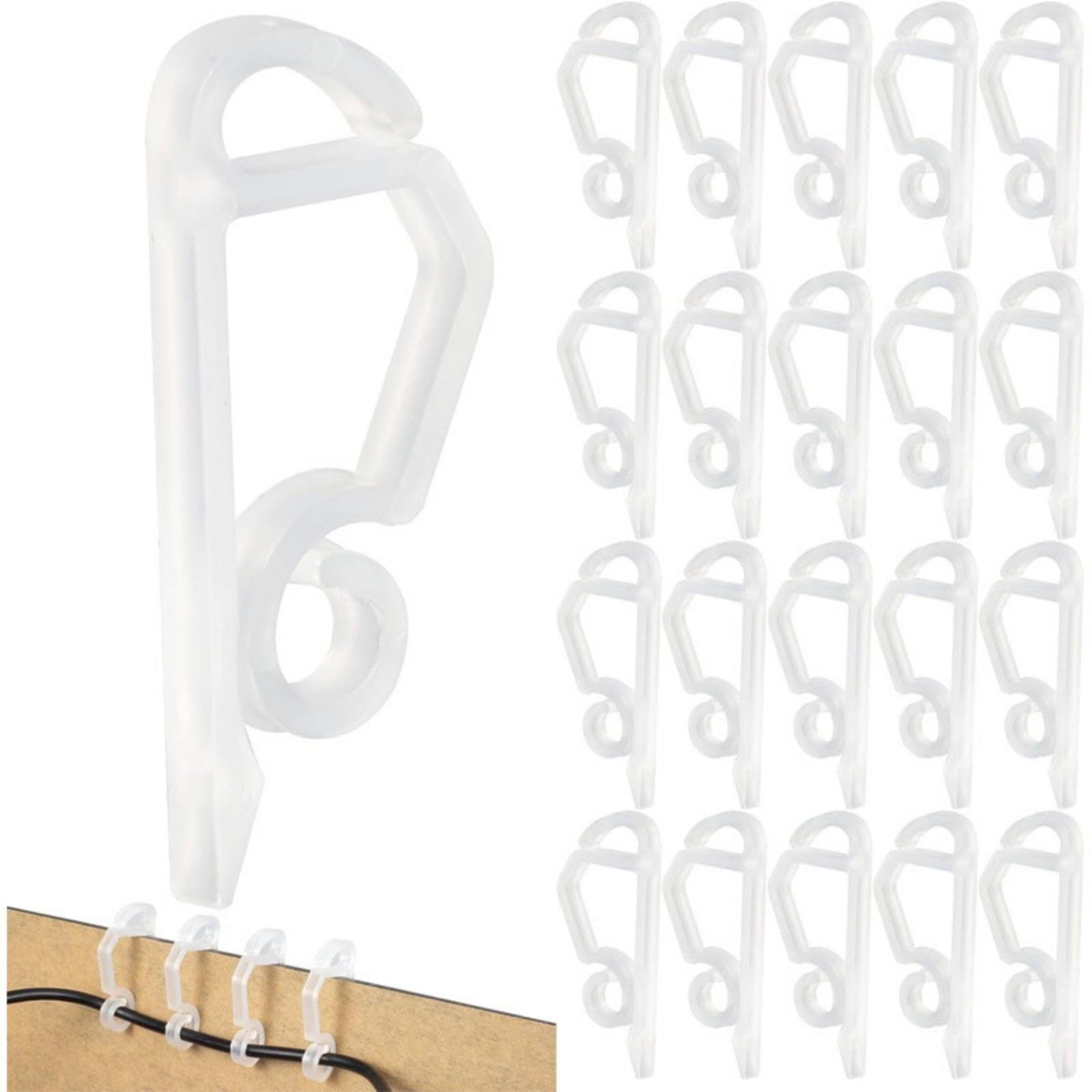 Amazon.com: 50pcs Christmas Light Clips, Weather Plastic Lights Clip ...