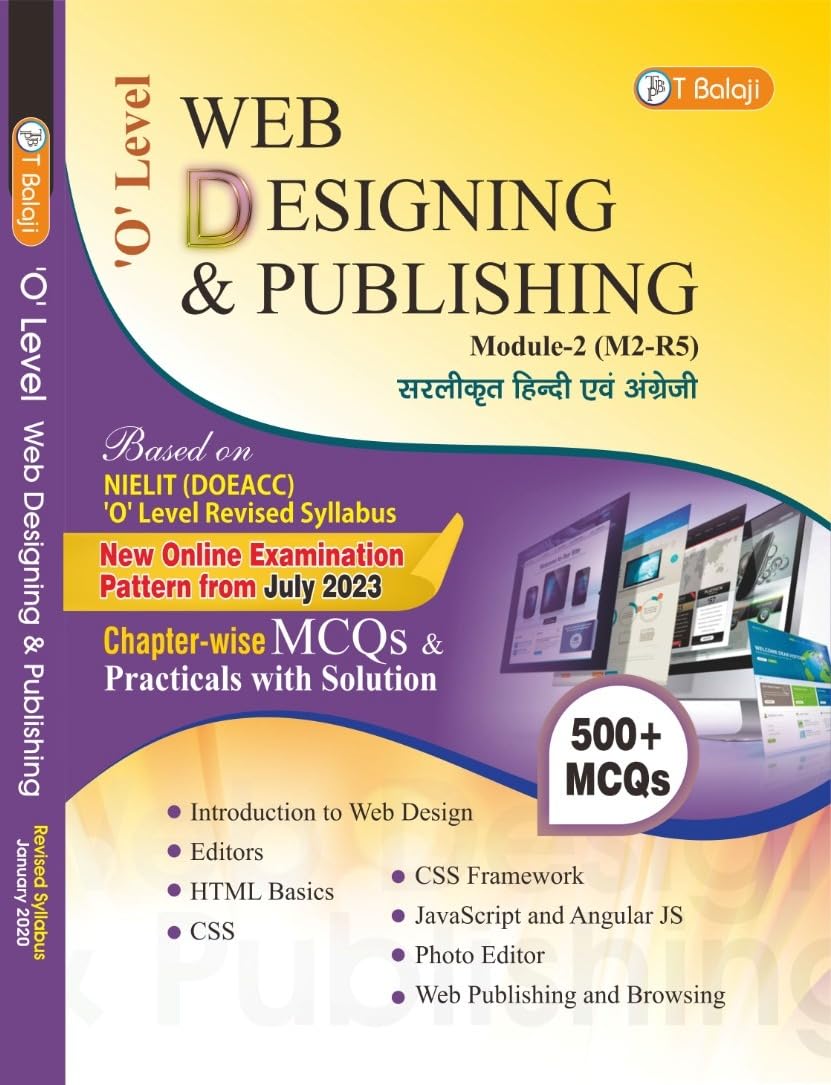 Web Designing & Publishing Module-2 (M2-R5) Based on NIELIT (DOEACC) 'O ...