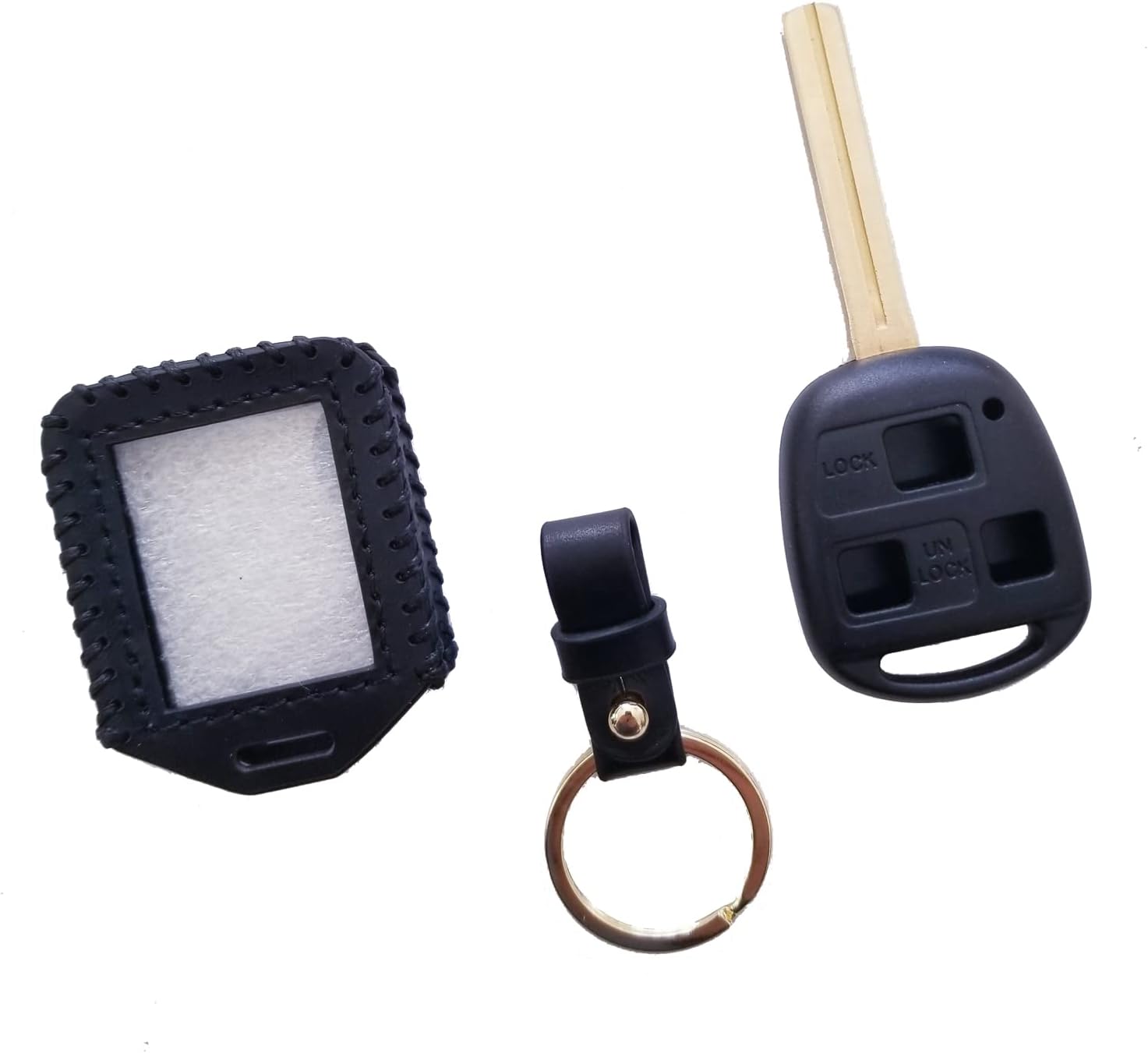 Amazon.com: Universal Car Key Fob Remote Cover - Leather Case Holder ...