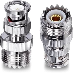 Amazon.com: TUOLNK BNC Male to UHF PL259 Female RF Coaxial Adapter SO239 Female Jack to BNC Male ...