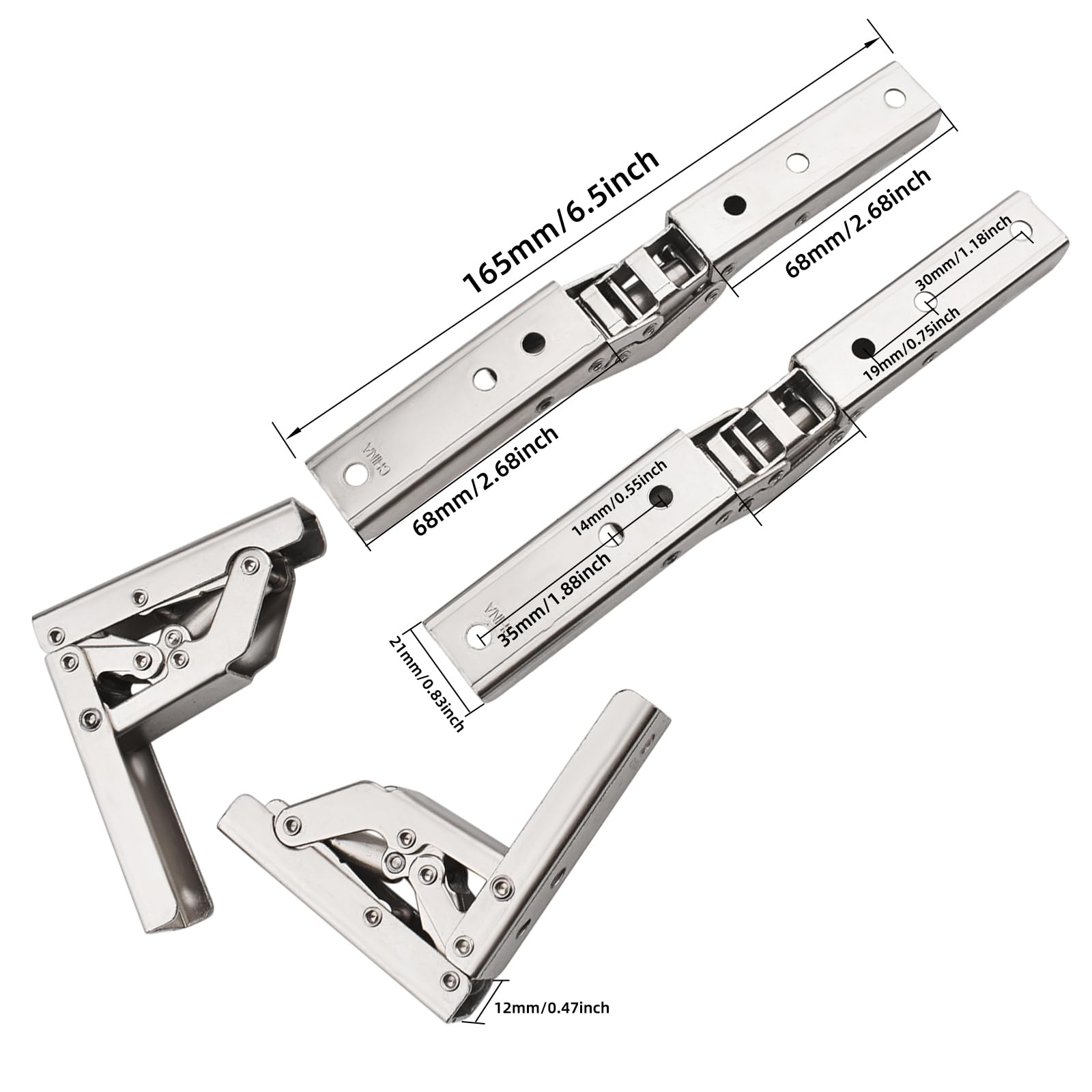 Snapklik.com : EWONICE 90 Degree Folding Door/Shelf Hinge Hidden ...