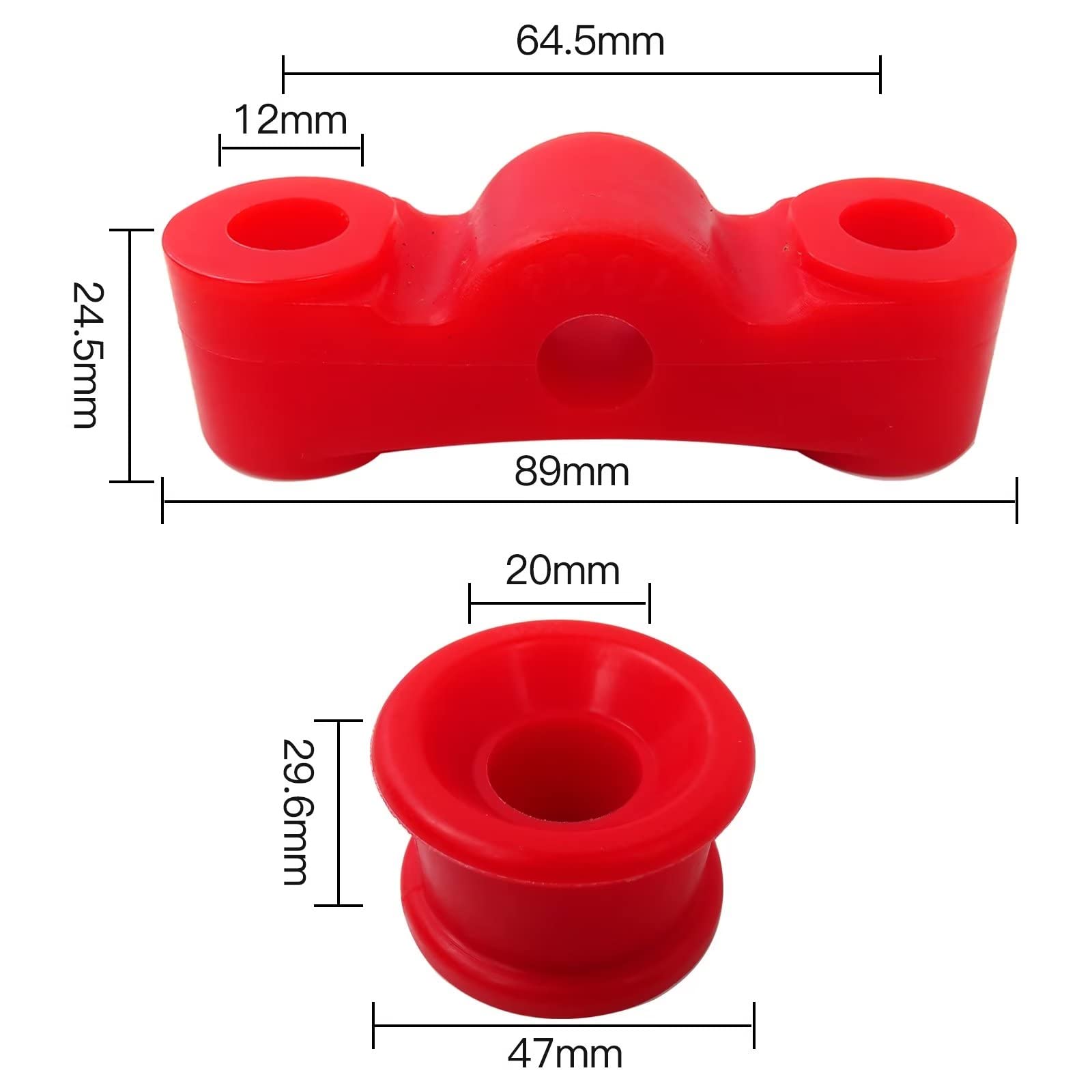 Bussolaggi Cambio Honda 92-00 Shift Linkage Kit Red Urethane Shift ...