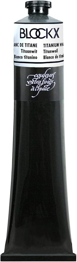 Amazon.com: Blockx Titanium White Oil Paint, 200ml Tube