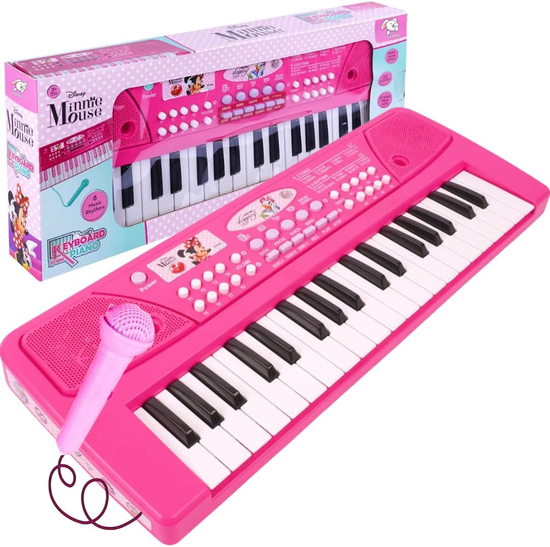 Buy Storio Musical Sound Toys 37 Key Piano Keyboard - Minnie Mouse with ...