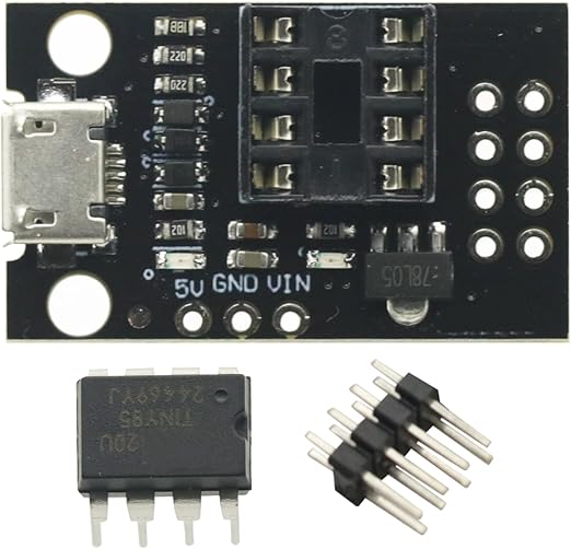 Amazon.com: 1Pcs Pluggable Development Board with 1PCS TINY85-20PU DIP ...