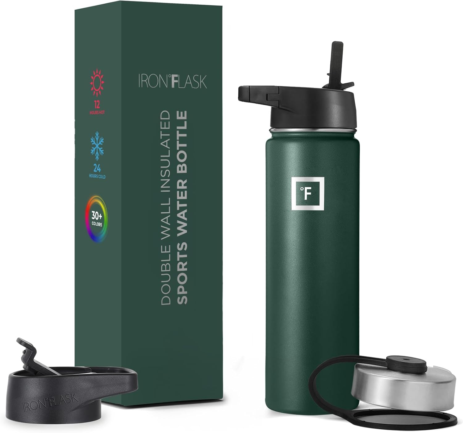 Amazon.com: IRON °FLASK Camping & Hiking Hydration Flask, Wide Mouth, 3 ...