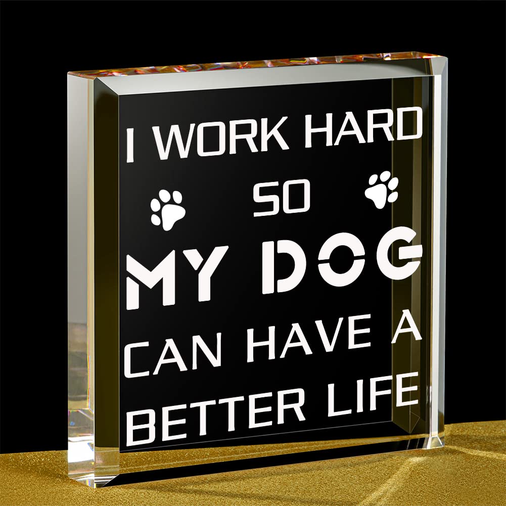 Snapklik.com : Dog Better Life Signs Office Desk Décor Sign Cubicle ...