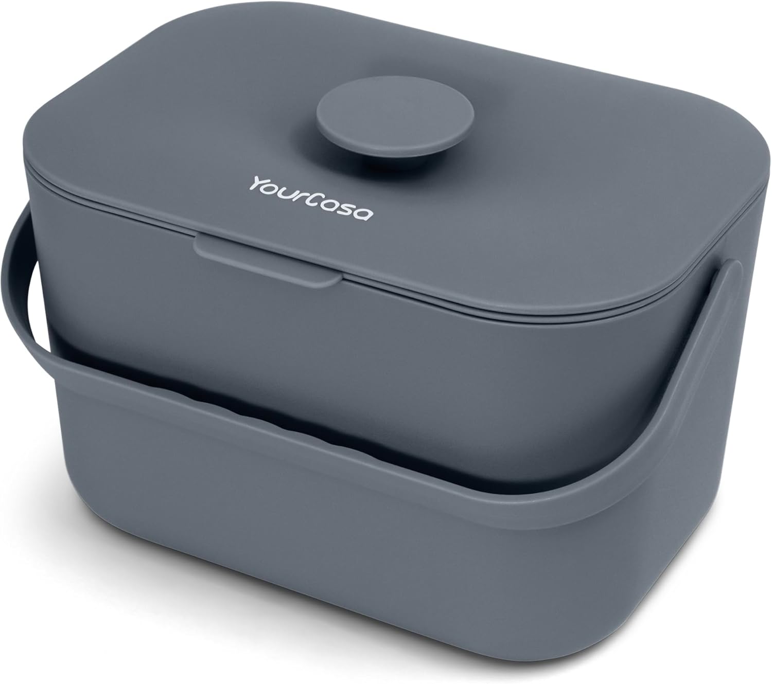 YourCasa Kitchen food waste bin caddy - ergonomic handle - countertop ...