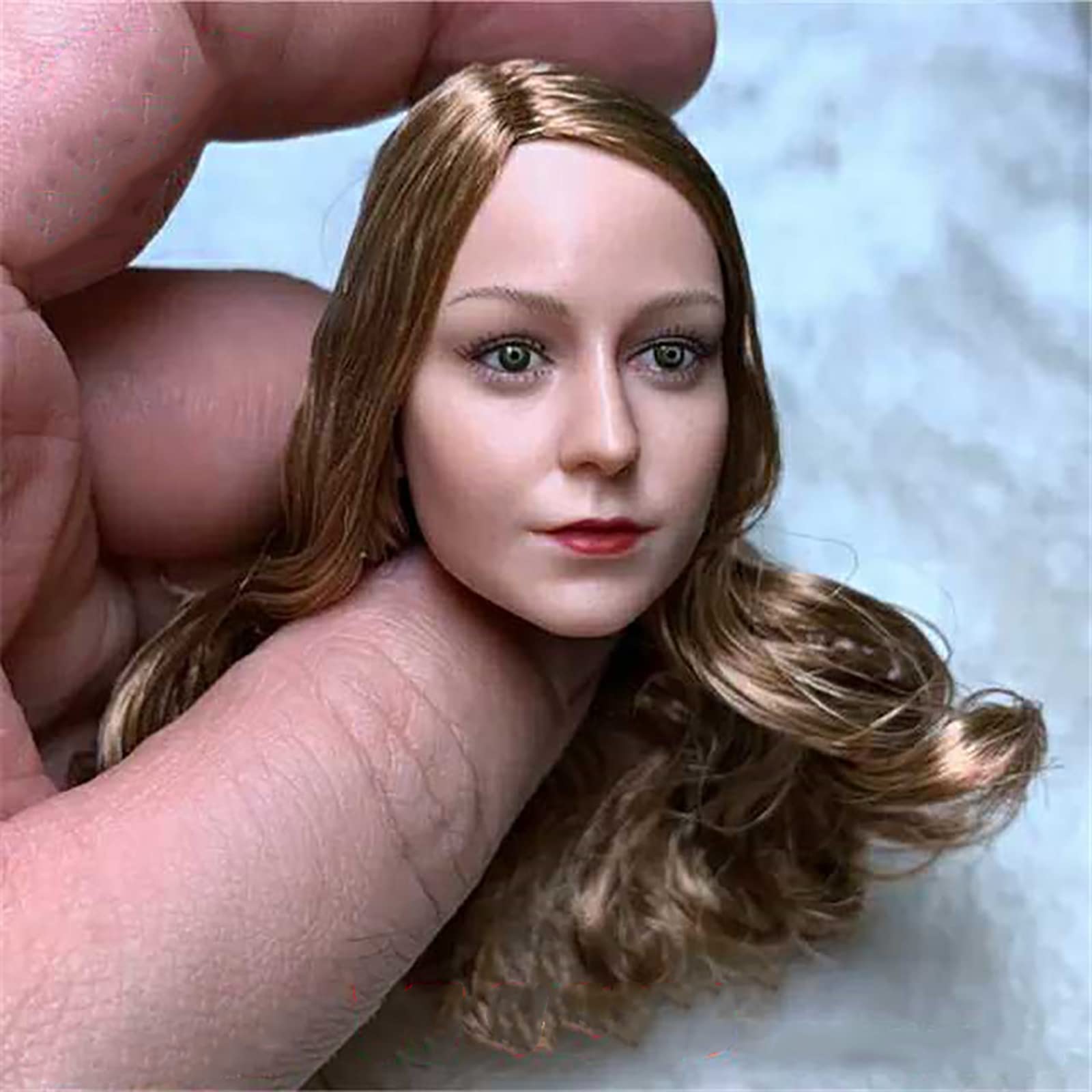 Buy ZCCG 1/6 Scale Female Head Sculpt, Strong Woman with Hair Trans ...
