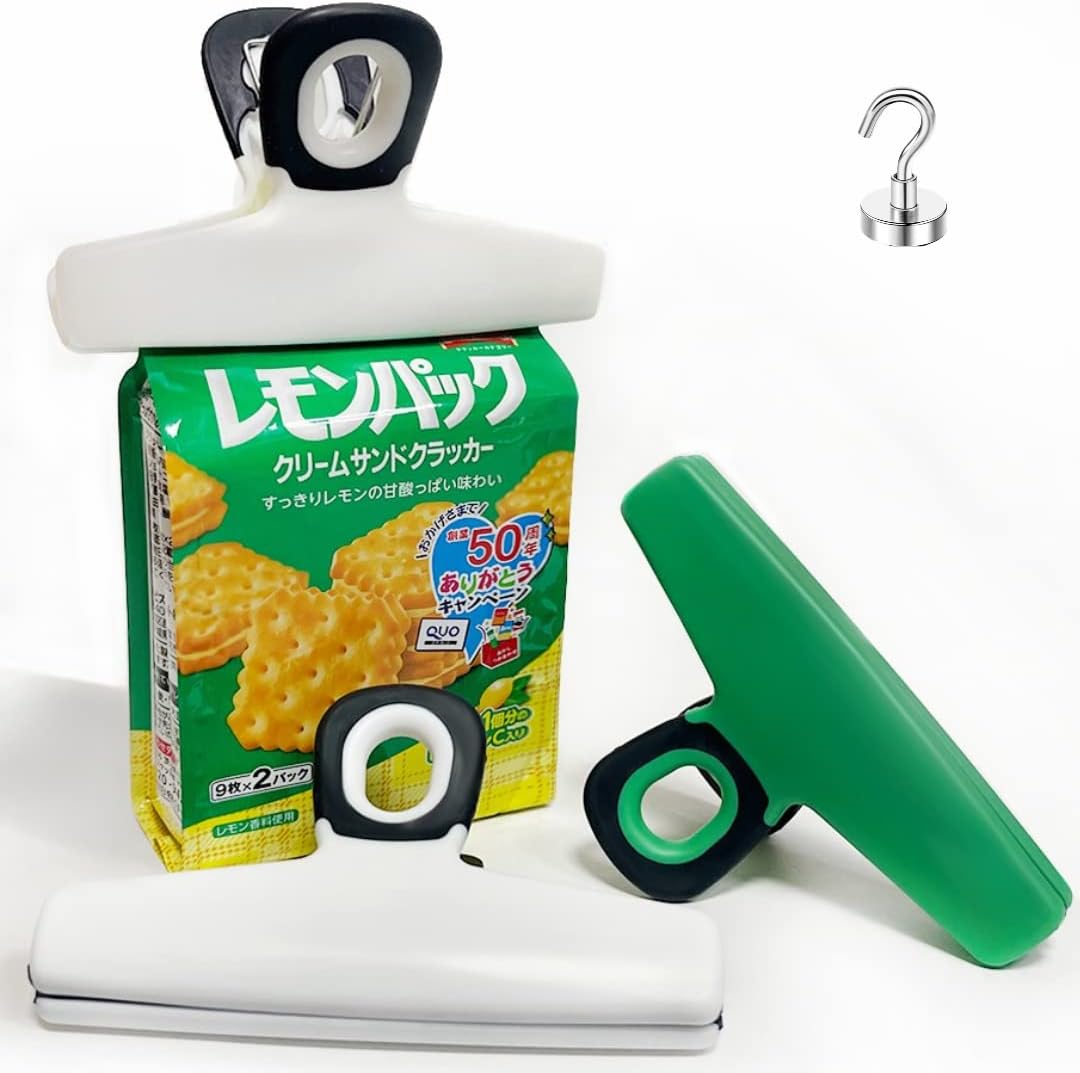 Amazon.com: Chip Bag Clips Set of 3 Large Size Chip Bag Clips for Food ...