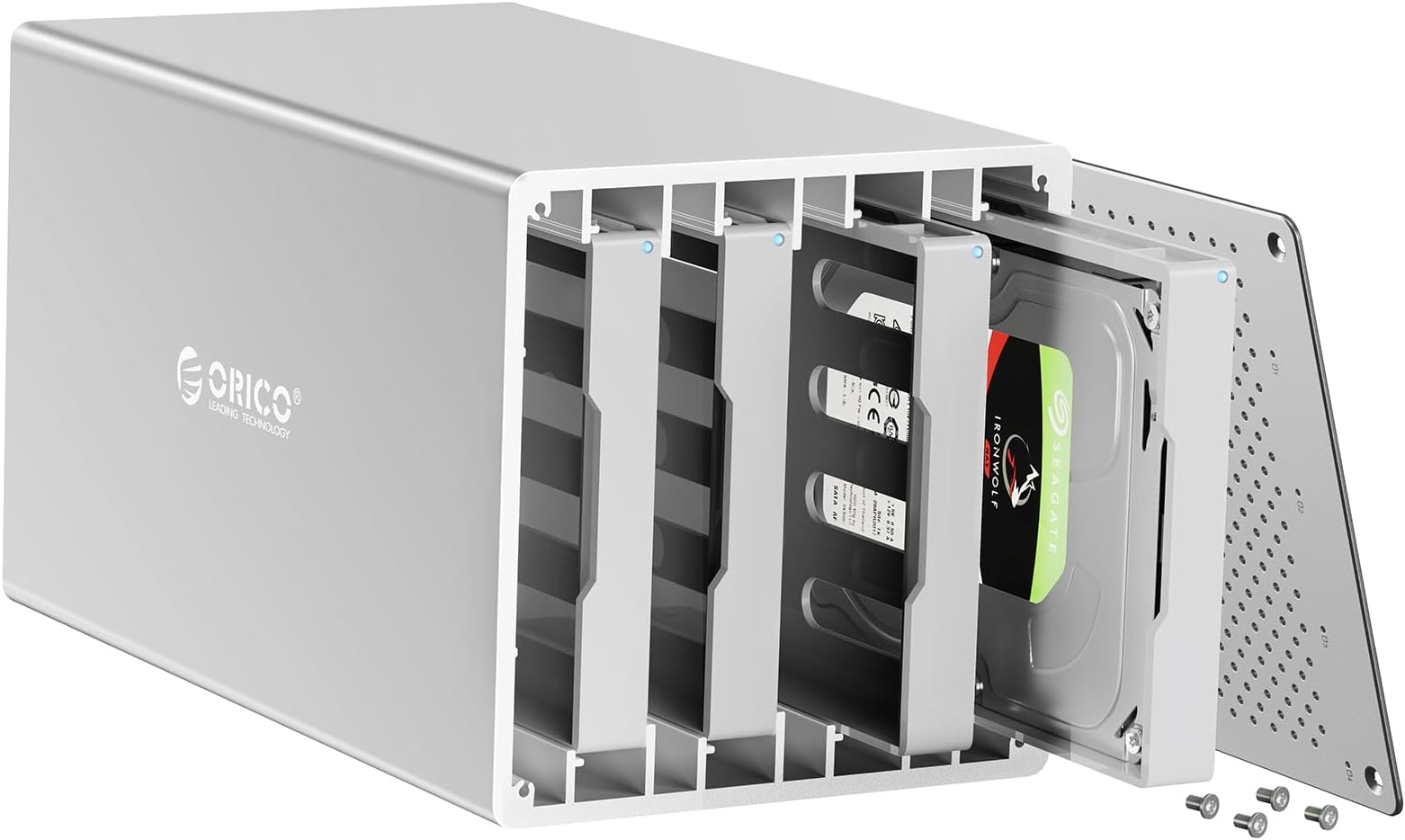 Amazon.com: ORICO 4 Bay RAID External Hard Drive Enclosure Aluminum USB ...