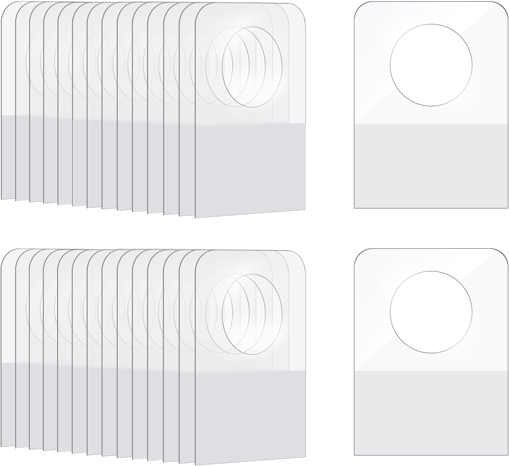 Amazon.com: 3/4" X 1" Round Hole Adhesive Hang Tabs 1000/Pack : Office ...