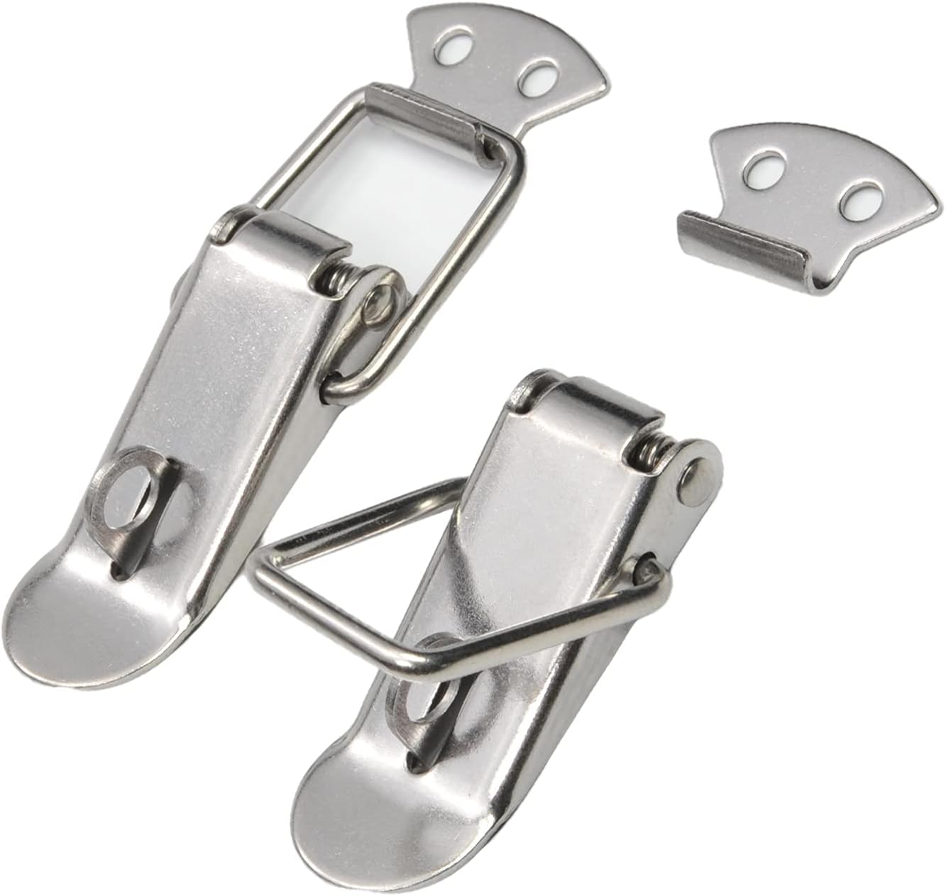MroMax 74mm Spring Loaded Latch Catch Toggle Clamp Stainless Steel ...