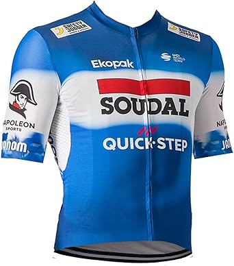 Amazon.com: Pro Team Quick Step Cycling Jersey for Men,Short Sleeve Quick Dry Bike Shirt ...