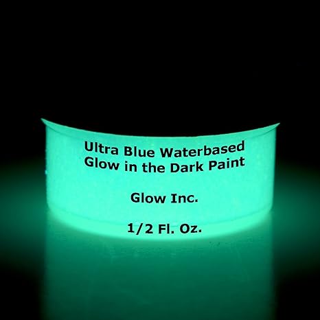 Amazon.com: Ultra Blue Water Based Glow in The Dark Paint by Glow Inc ...