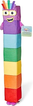 Amazon.com: hand2mind Numberblock Seven Playful Pal, Plush Figure Toys ...