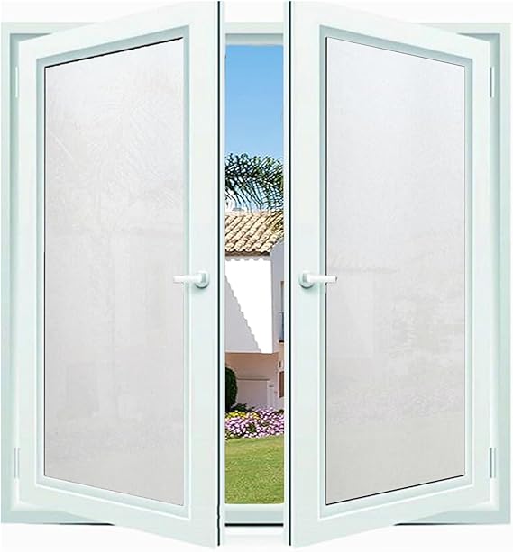 Translucent Window Film 40 x 145 cm, Semi-Privacy, No Electrostatic ...