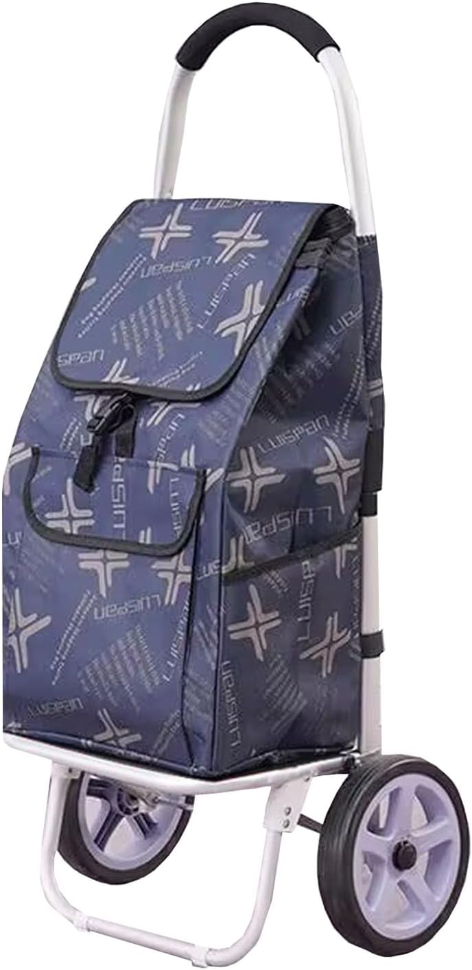 Amazon.com: geoni Shopping Trolley on Wheels,Huge Capacity, Foldable ...