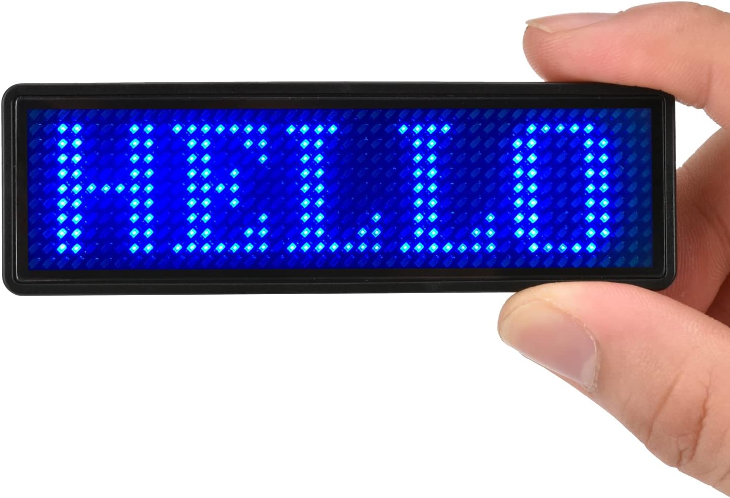 Amazon.com : LED Name Tag, Rechargeable Wireless Bluetooth LED Name ...